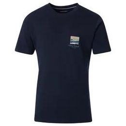 T-Shirt Casamoda "Casamoda T-Shirt uni", Herren, Gr. M, blau (dunkelblau), 100% Baumwolle, Shirts T-Shirt