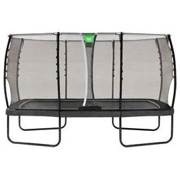 Gartentrampolin EXIT "Allure Classic", schwarz (schwarz, schwarz), Trampoline, Kinder, B/L/T: 437cm x 266cm, mit Sicherheitsnetz