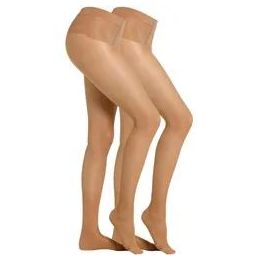 Feinstrumpfhose Camano "2er Pack", Damen, Gr. 40/42, beige (make up), 83% Polyamid, 17% Elasthan, Strumpfhosen Feinstrumpfhose