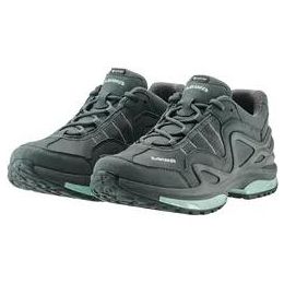 Wanderschuh Lowa "GORGON GTX WS", Damen, Gr. 39,5, grau (graphit, jade), Synthetik, Textil, Schuhe Wanderschuh, wasserdicht, winddicht,atmungsaktiv dank GORE-TEX Membrane