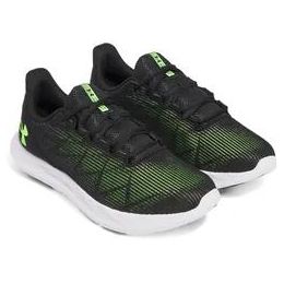 Laufschuh Under Armour "UA Charged Speed Swift", Herren, Gr. 41, gr&uuml;n (schwarz, schwarz, hyper gr&uuml;n), Textil, Schuhe Laufschuh