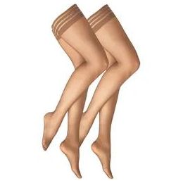Feinstrumpfhose Camano "2er Pack", Damen, Gr. S/M, beige (make up), 80% Polyamid, 20% Elasthan, Strumpfhosen Feinstrumpfhose