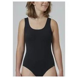 Body Skiny "Body Collection", Damen, Gr. 38, N-Gr, schwarz, Obermaterial: 95% Baumwolle, 5% Elasthan, unifarben, Basic, figurbetont, tiefer Rundhals, Bodys Body, bequem, weich, schlicht, ohne &Auml;rmel, Baumwollmix