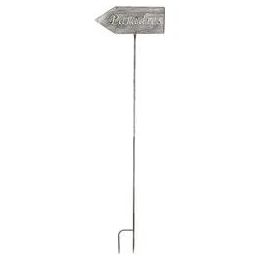 Gartenstecker AMBIENTE HAUS "Gartenstecker Paradise (H) 122cm", grau, B:32cm H:122cm, Metall, Gartenstecker