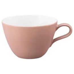 Tasse Seltmann Weiden "Life Fashion", wei&szlig; (posh rose, wei&szlig;), H:7,1cm &Oslash;:10,9cm, Porzellan, Trinkgef&auml;&szlig;e, Tasse, Milchkaffeeobertasse 0,37 l