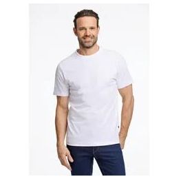 T-Shirt Bison "T-Shirt Comfort Fit", Herren, Gr. M, wei&szlig;, Obermaterial: 100% Baumwolle, unifarben, l&auml;ssig geschnitten, Rundhals, Shirts T-Shirt