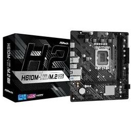 Asrock Mainboard "H610M-H2/M.2 D5", schwarz, B:24cm H:5,8cm T:27,5cm, Mainboards
