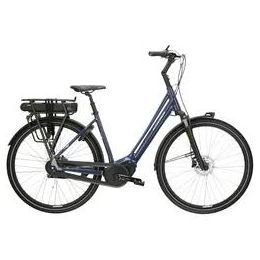E-Bike KROSS "E-Citybike Sentio Hybrid 4.0 28 Zoll blau - Shimano Mittelmotor" Gr. 56, blau (blau, schwarz), Elektrofahrr&auml;der, 56cm, 28 Zoll (71,12cm), SHIMANO 36 V/250 W, Mittelmotor DU-E500