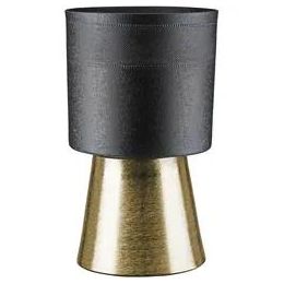 Tischvase CASABLANCA BY GILDE "&Uuml;bertopf zylindrisch Nama schwarz", schwarz, B:22cm H:34cm T:22cm &Oslash;:22cm, Aluminium, Vasen