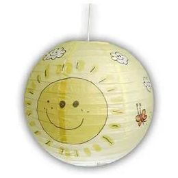 Niermann Standby NIERMANN H&auml;ngeleuchte "Papier-Pendelleuchte Sunny", gelb, 1, &Oslash; 40cm H: 40cm, 1 Stk., Leuchten, Kinderzimmer, Kinderlampe, Kinderlampe