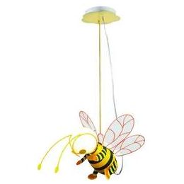 Globo LIGHTING LED-H&auml;ngeleuchte "KITA", bunt, 1 Stk., Leuchten, Kinderlampe, Kinderleuchte, Kinderzimmer, Biene, H&auml;ngeleuchte
