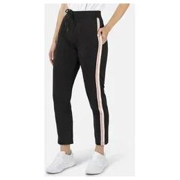 Sporthose STOOKER WOMEN "JUDY 30" Galon Sweathose", Damen, Gr. 44/46, schwarz, angeraute Sweatware, 100% Polyester, gerade lang, Hosen Sporthose, Sporthose Regular Fit Sport Baumwolle f&uuml;r Damen