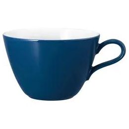 Tasse Seltmann Weiden "Life Fashion", classic blau, wei&szlig;, H:7,1cm &Oslash;:10,9cm, Porzellan, Trinkgef&auml;&szlig;e, Tasse, Milchkaffeeobertasse 0,37 l