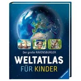 Sachbuch Ravensburger "Der gro&szlig;e Ravensburger Weltatlas f&uuml;r Kinder", bunt, B:24cm H:32cm, B&uuml;cher