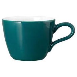 Espressotasse Seltmann Weiden "Life Fashion", trendy petrol, wei&szlig;, B:6,8cm H:5,1cm &Oslash;:9,1cm, Porzellan, Trinkgef&auml;&szlig;e, Espressotasse, Espressoobertasse 0,09 l