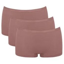 Panty Sloggi "GO Daily Cotton", Damen, Gr. XL, braun (cacao), Single Jersey, Obermaterial: 95% Baumwolle, 5% Elasthan, Unterhosen Panty, Glanz-Effekt Details, elastisch, bequem, Baumwollmix