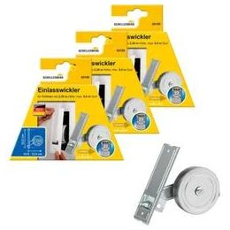Einlass-Gurtwickler Schellenberg "f&uuml;r das Rollladensystem Maxi, Lochabstand 10,5 cm, Unterputz-Montage", silber (silberfarben), B:50cm, Gurtwickler, f&uuml;r Rollladengurte mit 23 mm Breite