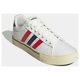 Sneaker Adidas SPORTSWEAR "DAILY 4.0", Damen, Gr. 43, wei&szlig; (sanftes wei&szlig;, better scarlet, dunkelblau), Synthetik, Textil, Schuhe Sneaker