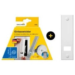 Einlass-Gurtwickler Schellenberg "Unterputz, inkl. Abdeckplatte wei&szlig;", wei&szlig;, 1 Stk., Gurtwickler, 16 cm Lochabstand f&uuml;r das Rollladensystem Maxi