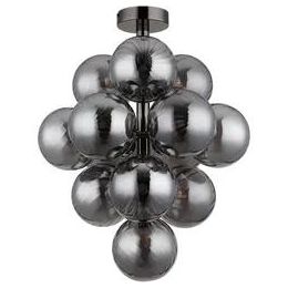 Globo LIGHTING Deckenleuchte "CONOR", grau (rauchfarben), 13, &Oslash; 39,5cm, 1 Stk., Leuchten, Deckenlampe, Glas, Wohnzimmer, Essbereich, Deckenleuchte