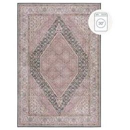 Teppich FLAIR RUGS "Briony", rosa, B:115cm H:4mm L:170cm, Polypropylen, Teppiche, Teppich, Waschbarer Traditioneller Teppich