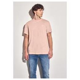 T-Shirt Street One MEN, Herren, Gr. 3XL, orange (pastel peach), Web, 100% Baumwolle, unifarben, normal normal, Rundhals, B&uuml;ndchen, Shirts T-Shirt, aus reiner Baumwolle