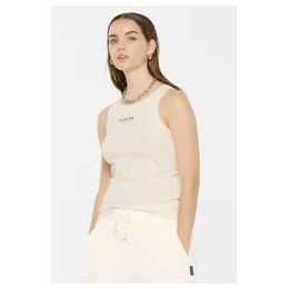 Tanktop Harlem Soul, Damen, Gr. XXL, beige (nature), Single Jersey, Material: 96% Baumwolle, 4% Elasthan, bedruckt, slim fit normal, Rundhals, Tops Tanktop, elastisch & enganliegend