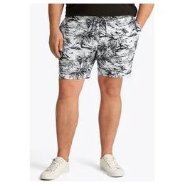 Tommy Hilfiger Big & Tall Chinoshorts "BT-BROOKLYN 7 INCH PRT SHORT-B", Herren, Gr. 46, N-Gr, blau (desert sky), Web, Obermaterial: 100% Leinen, TOMMY HILFIGER BIG & TALL, Hosen Chinoshorts, Gro&szlig;e Gr&ouml;&szlig;en, mit Allover-Druck
