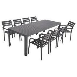 Garten-Essgruppe Garden Pleasure "AMIRA Set 03", schwarz, Sitzm&ouml;bel-Sets