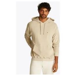 Kapuzensweatshirt Tommy Hilfiger "TERRY TOWELLING HOODIE", Herren, Gr. L, gr&uuml;n (sandalwood), Sweatware, Obermaterial: 100% Baumwolle, Rippb&uuml;ndchen, Sweatshirts