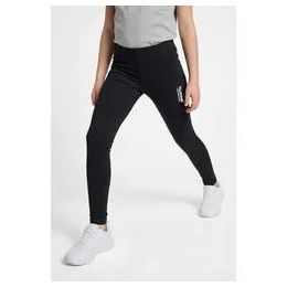 Leggings Hummel, M&auml;dchen, Gr. 152, N-Gr, schwarz, Obermaterial: 95% Baumwolle, 5% Elasthan, Hosen Leggings, sportlicher Stil, f&uuml;r Kinder und Jugendliche, hohe Bewegungsfreiheit