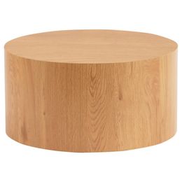 Xora Beistelltisch, Eiche, Holzwerkstoff, rund, Sockel, 60x30x60 cm, Wohnzimmer, Wohnzimmertische, Beistelltische