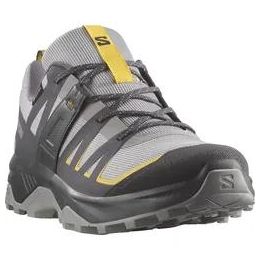 Wanderschuh Salomon "EXTEND GORE-TEX", Damen, Gr. 47, alloy, asphalt, spicy mustard, Synthetik, Textil, Schuhe Wanderschuh, wasserdicht dank Gore-Tex Membrane