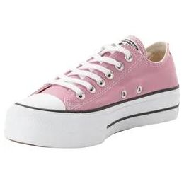 Sneaker Converse "CHUCK TAYLOR ALL STAR LIFT PLATFORM", Damen, Gr. 38, wei&szlig; (cliffside rose, wei&szlig;, schwarz), Textil, Schuhe Sneaker