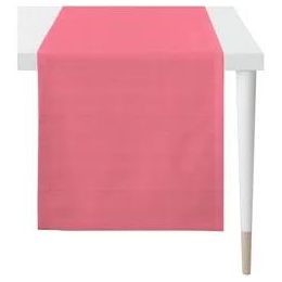 Tischdecke Apelt "3800", pink, B:140cm L:48cm, Baumwolle, Polyester, Tischdecken, Tischdecke, Outdoorstoff