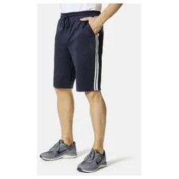 Sporthose HERO by John Medoox "STRIPES Sportshorts", Herren, Gr. XL, blau (navy), Stoff, 55% Polyester, 45% Baumwolle, gerade, unten schmal kurz, Hosen Sporthose, Tapered Fit Casual Funktionsstoff f&uuml;r Herren