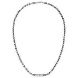 Gliederkette BOSS "DORAN", silber (edelstahlfarben), Halsketten, Herren, Edelstahl, L: 56 B: 4,7mm, Gliederkette, B:4,7mm