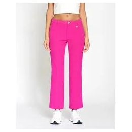 Stoffhose Gang "Gang Hosen Wide Fit 94CINZIA KICK", Damen, Gr. 28, pink (fuchsia), Stoff, 88% Polyester, 12% Elasthan, Hosen Stoffhose