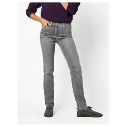 Slim-fit-Jeans Toni "be loved", Damen, Gr. 46, N-Gr, grau (grau used), Denim/Jeans, Obermaterial: 88% Baumwolle, 9% Polyester, 3% Elasthan, unifarben, slim fit kn&ouml;chellang, Jeans Slim-fit-Jeans, im Four-Pocket Style