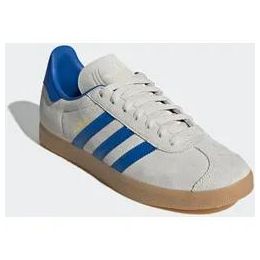 Sneaker Adidas ORIGINALS "GAZELLE", Herren, Gr. 37, blau (aluminium, blau, gum 3), Leder, Synthetik, Schuhe Sneaker