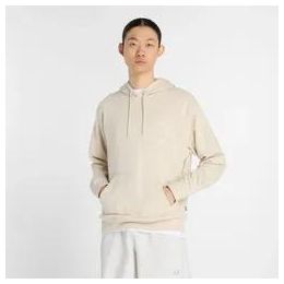 Kapuzensweatshirt New Balance "Circular Logo Hoodie", Herren, Gr. L, timberwolf (155), Obermaterial: 60% Baumwolle, 40% Polyester, Sweatshirts
