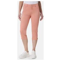 7/8-Jeans STOOKER WOMEN "Tahiti Denim Capri Slim Fit", Damen, Gr. 42, orange (orange peach), Denim/Jeans, 84% Baumwolle, 14% Polyester, 2% Elasthan, eng 7/8-L&auml;nge, Jeans, Capri Slim Fit Casual Clean Wash Denim Jeans f&uuml;r Damen