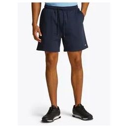 Tommy Hilfiger Sweatshorts TOMMY JEANS "TJM FLAG BEACH", Herren, Gr. XXL, N-Gr, blau (schwarz night navy), Sweatware, Obermaterial: 80% Baumwolle, 20% Polyester, Hosen Sweatshorts