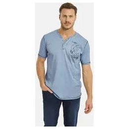 T-Shirt Jan Vanderstorm "T-Shirt GODBERT", Damen, Gr. 5XL, blau (hellblau), Obermaterial: 100% Baumwolle CO., Shirts T-Shirt
