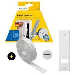 Einlass-Gurtwickler Schellenberg "inkl. Abdeckplatte, Gurtf&uuml;hrung, Rollladengurt grau oder wei&szlig;", wei&szlig;, 1 Stk., Gurtwickler, Unterputz Gurtwickler 16 cm Lochabstand f&uuml;r das Rollladensystem Maxi
