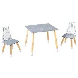 Kindersitzgruppe Roba "miffy", grau (grau, wei&szlig;, natur), Sitzm&ouml;bel-Sets, Kinder