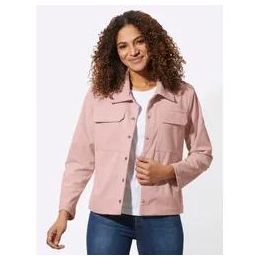 Jackenblazer Casual Looks "Cord-Blazer", Damen, Gr. 40, beige (puder), 100% Polyester, Blazer