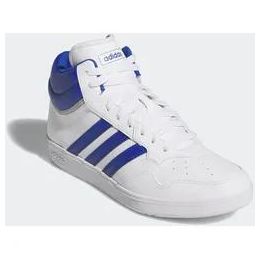 Sneaker Adidas SPORTSWEAR "HOOPS 4.0 MID", Herren, Gr. 46, wei&szlig; (cloud wei&szlig;, royal blau, grau two), Synthetik, Schuhe Sneaker