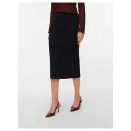V&eacute;ro Moda Strickrock VERO MODA "VMSABA FULLNEEDL NW 7/8 LNGHT SKIRT NOOS", Damen, Gr. S (36), schwarz, Strick, Obermaterial: 50% Viskose, 28% Polyester, 22% Nylon, unifarben, lang, R&ouml;cke