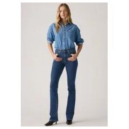 Levi's Bootcut-Jeans LEVI'S "725 HIGH RISE BOOTCUT", Damen, Gr. 28, L&auml;nge 30, triangle exploration, Denim/Jeans, Obermaterial: 85% Baumwolle, 7% Lyocell, 6% Elastomultiester, 2% Elasthan, bootcut fit lang, Jeans